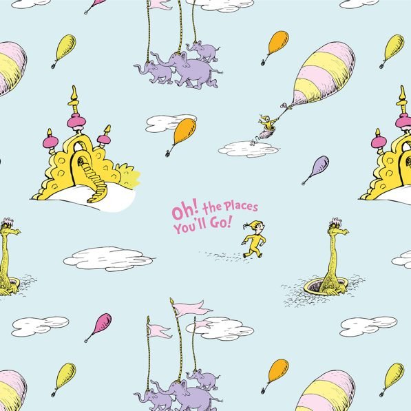 Dr Seuss Books - Oh the Places You'll Go! - The Fabric Shop